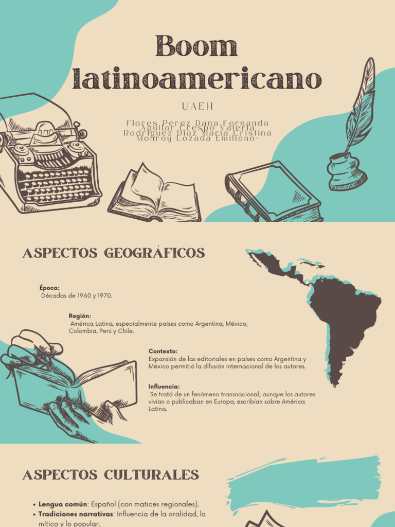 El Boom Latinoamericano: Contexto y Autores | PDF | America latina