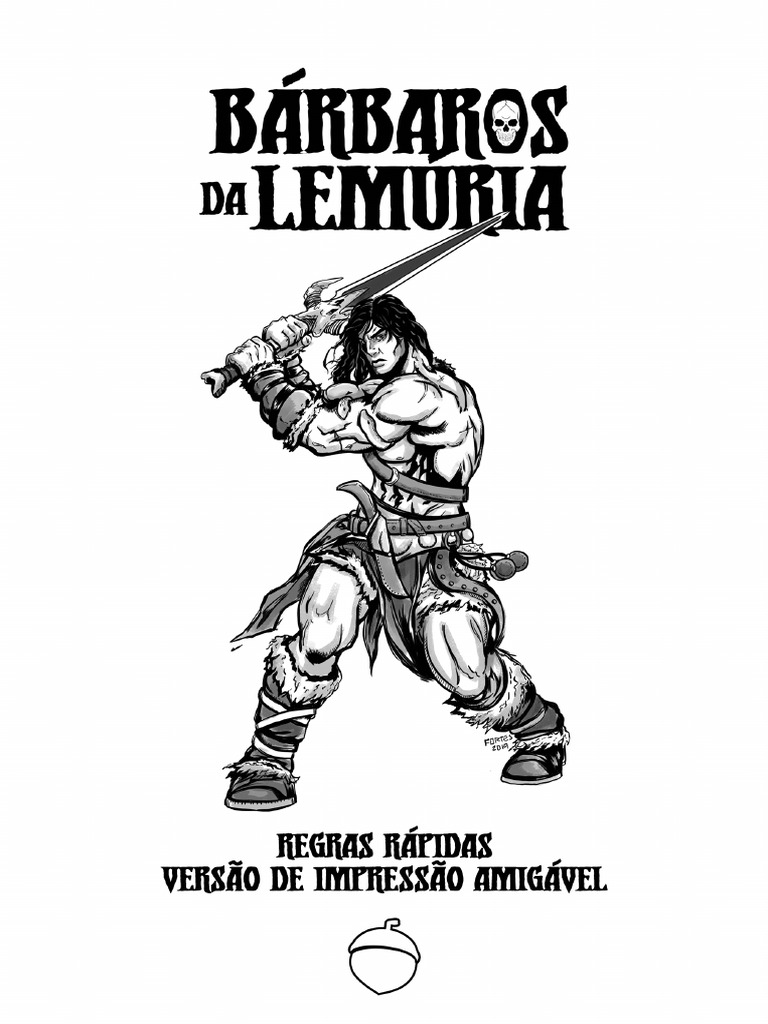 Barbaros Da Lemuria Regras Rapidas 0.5 Amigavel Beta | PDF | Jogos de RPG