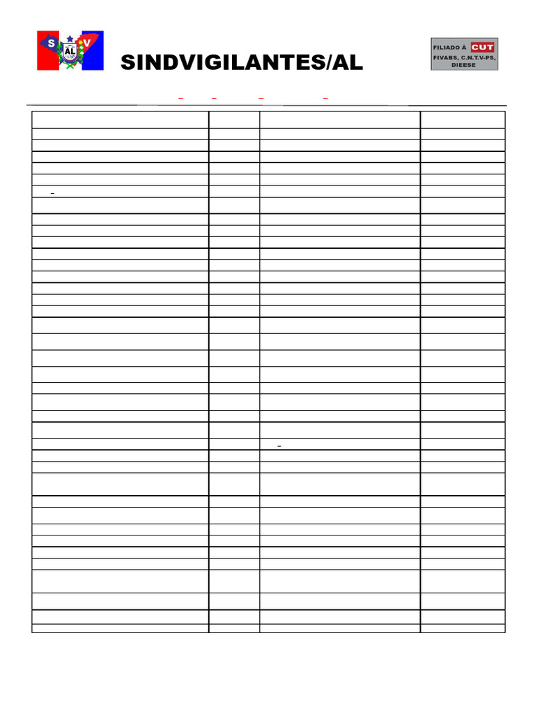 Tabela 2025 Vig Patrimonial PDF | PDF | Salário | Hora extra