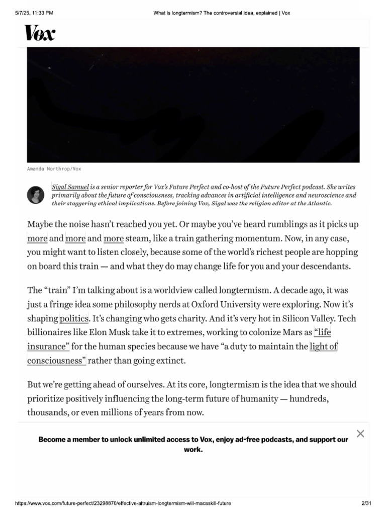 Longterm Is M Vox | PDF