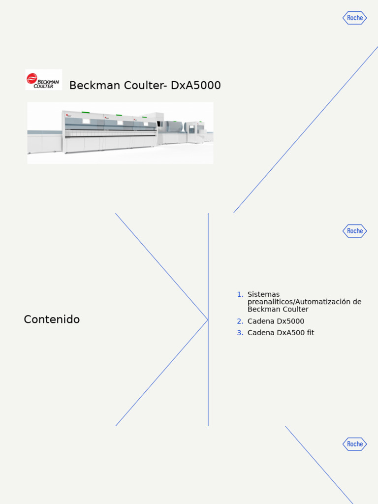 Beckman DxA 5000 Especificaciones | PDF | Centrífugo | Laboratorios
