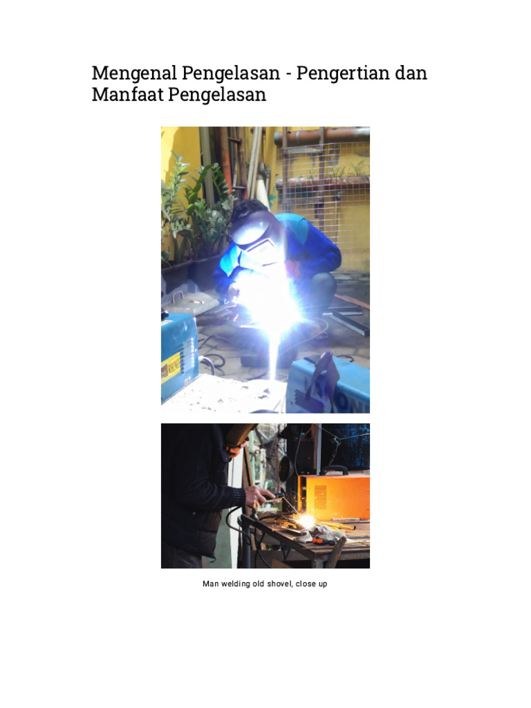 Mengenal Pengelasan - Pengertian Dan Manfaat Pengelasan | PDF