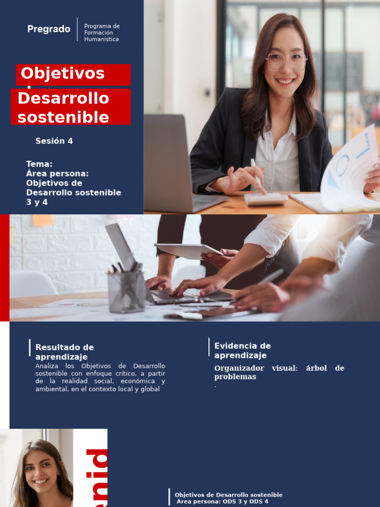 Sesión 4 Tema: Área Persona: Objetivos de Desarrollo Sostenible 3 y 4 | PDF | Educación primaria ...
