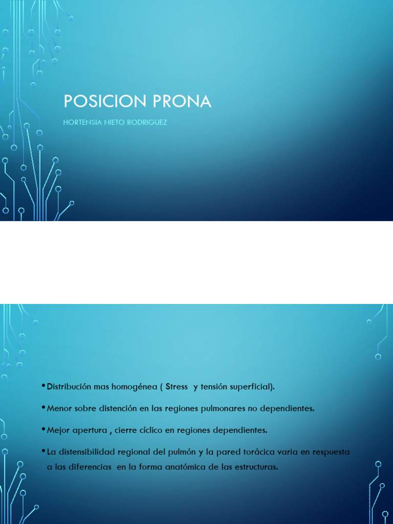 Beneficios de la Posición Prona en SDRA | PDF | Pulmón | Tórax