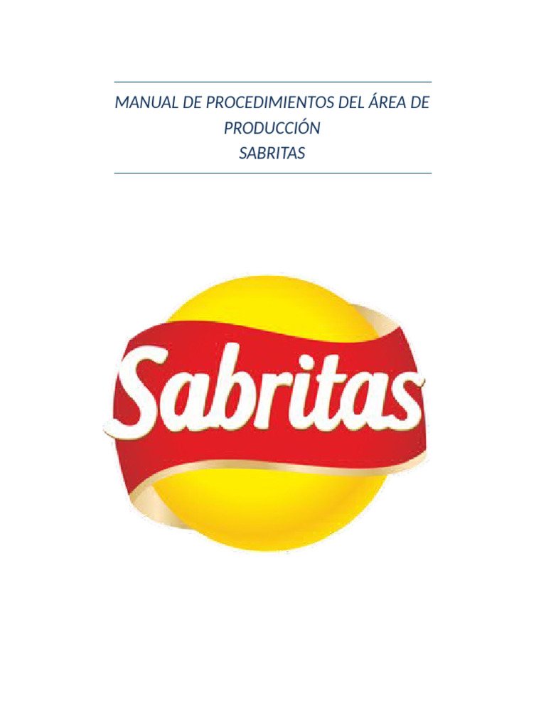 Manual Sabritas | PDF | Calidad (comercial) | Sustentabilidad