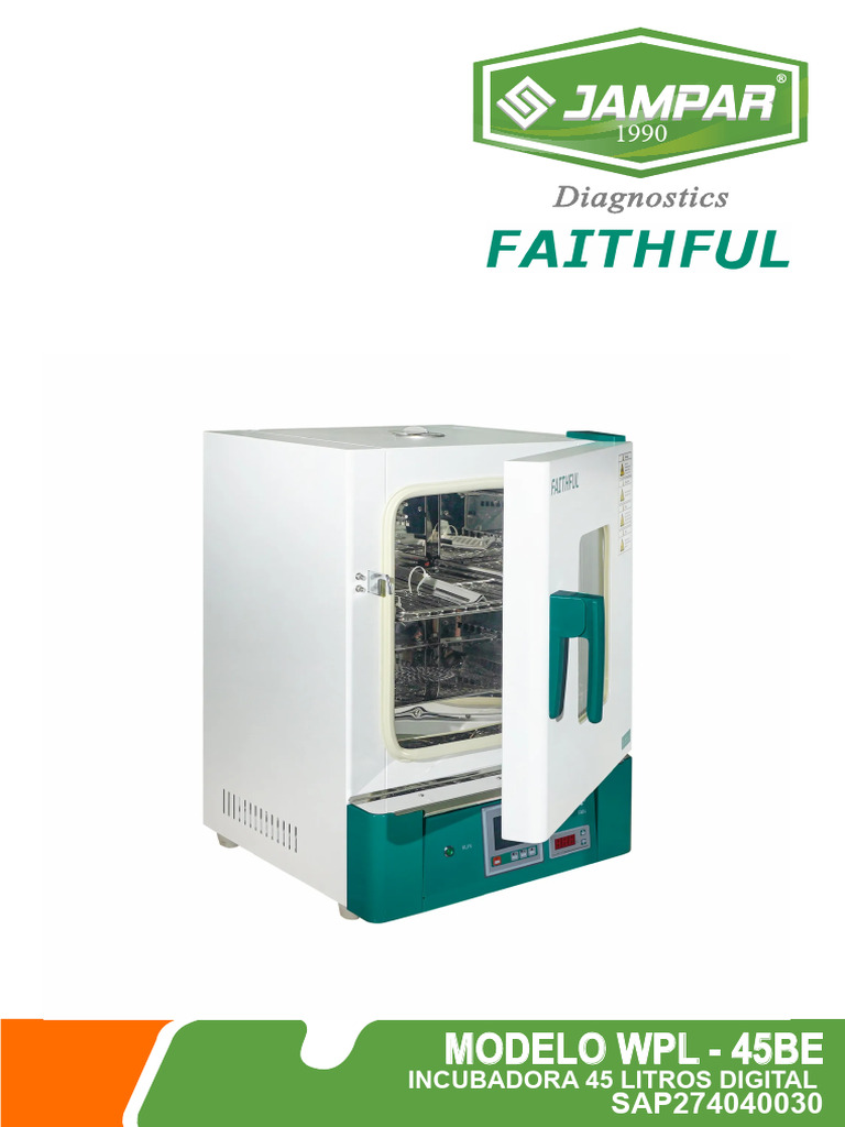 Sap 186040030 Incubadora 45 Litros Digital - Modelo WPL - 45be | PDF