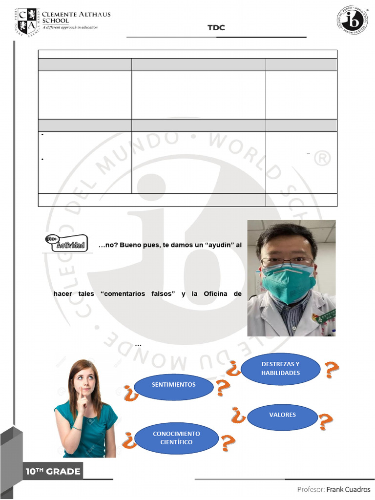 SEPARATA 1 Naturaleza Del Curso de TDC - Vistazo A TDC | PDF | Conocimiento | Observación