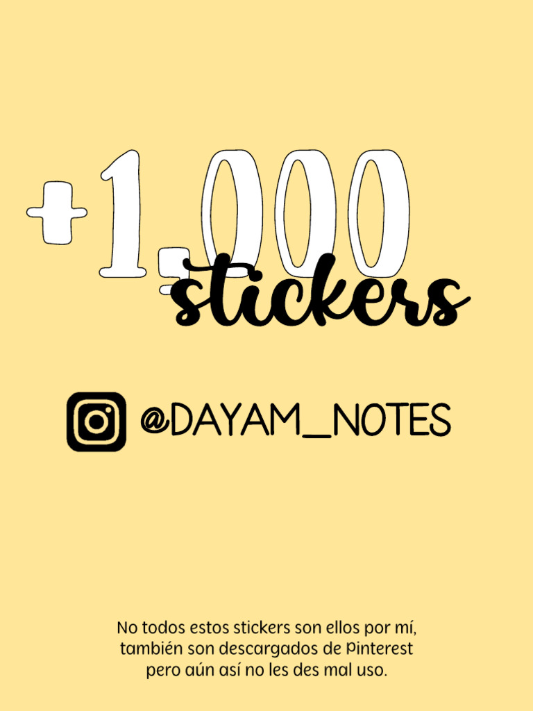 1000 Stikers | PDF