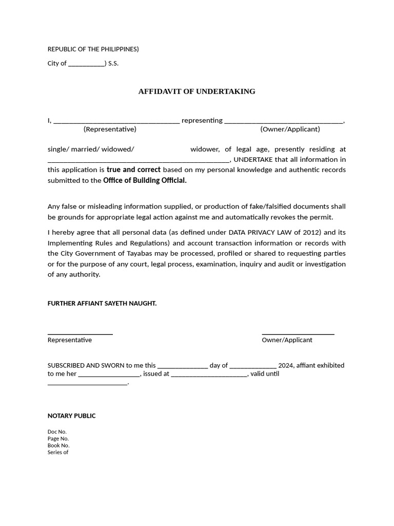 Affidavit Correctness of Documents | PDF