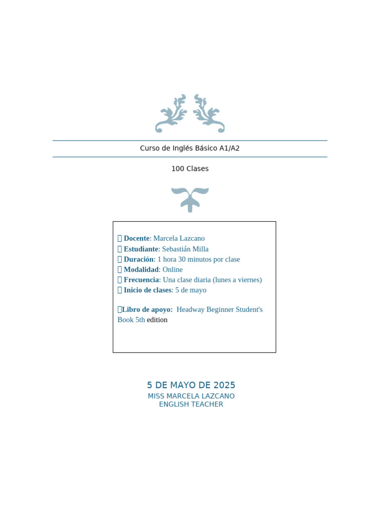 English_Course_ A1A2 | PDF | Reading Comprehension | Plural