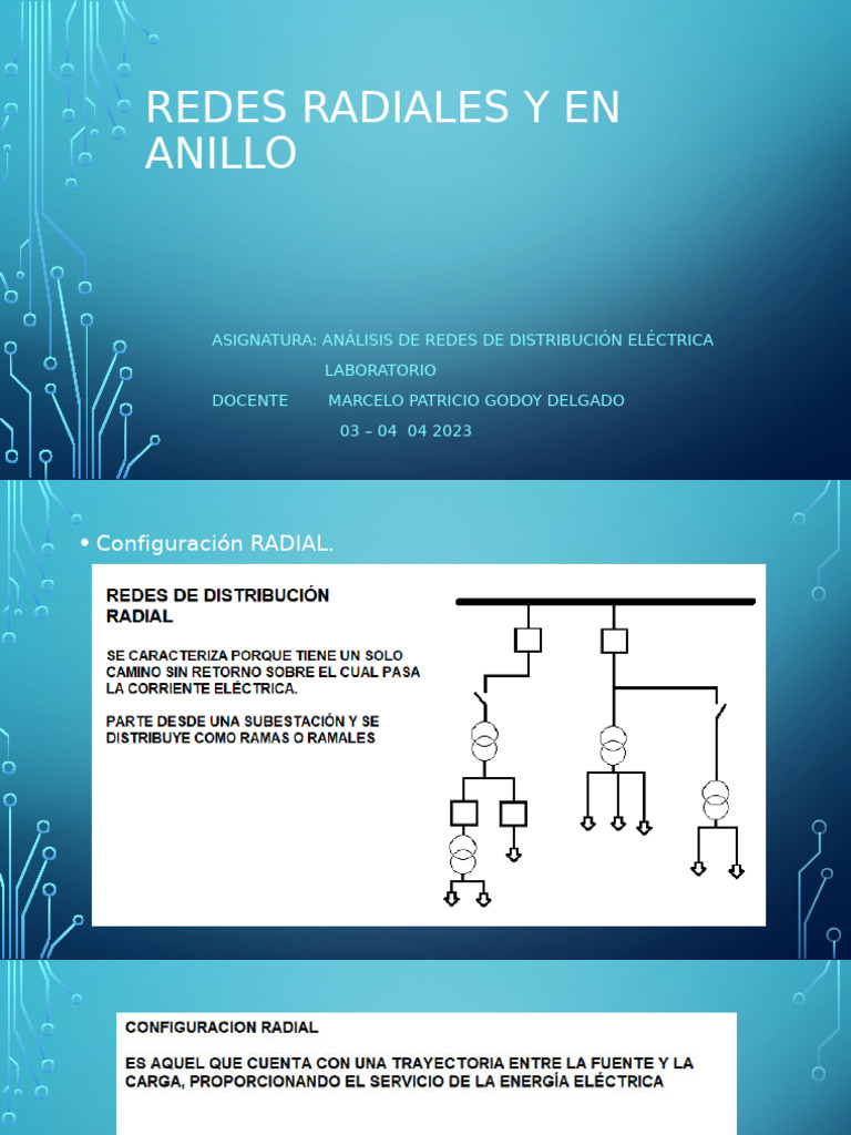 Redes Radiales y en Anillo | PDF