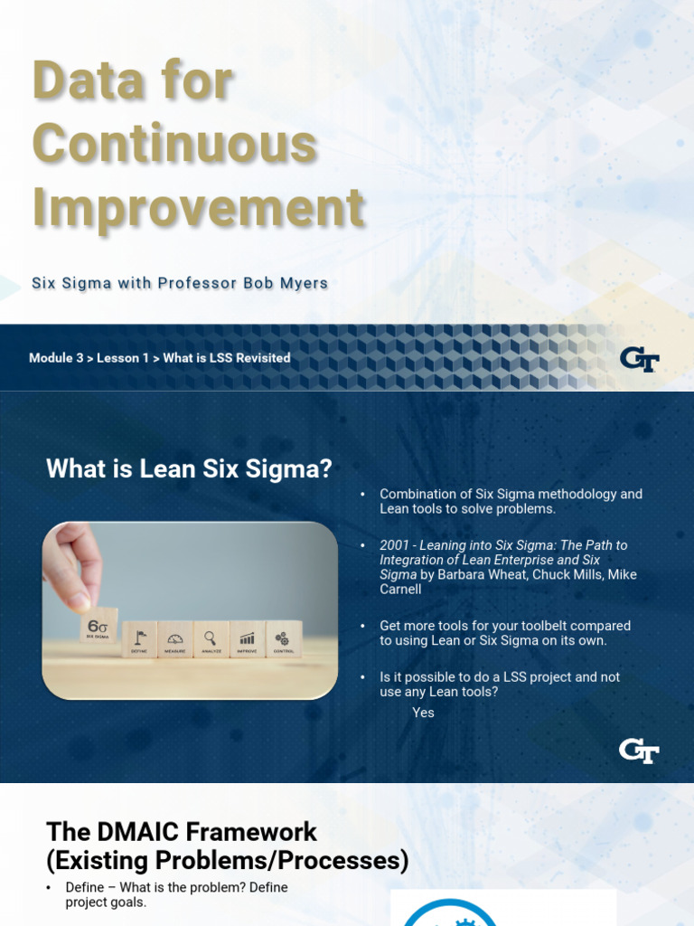 Module 3.1 What Is LSS Revisited | PDF
