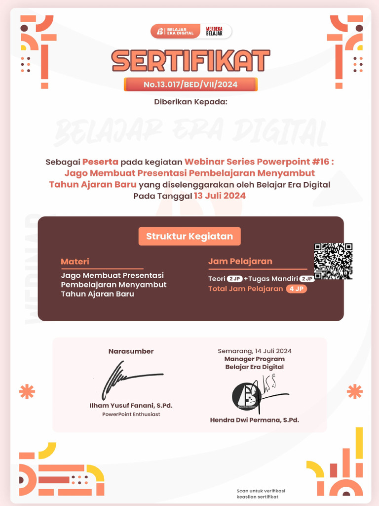 sertifikat_SYAIFUL BACHRI ABDULLAH, S.Pd 3 | PDF