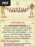 Overview of Ancient Egyptian Literature | PDF | Egypt | Ancient Egypt