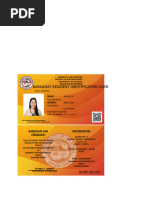 Barangay Residence ID Template Sample | PDF