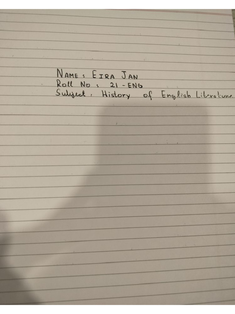 English Literature Assignment | PDF