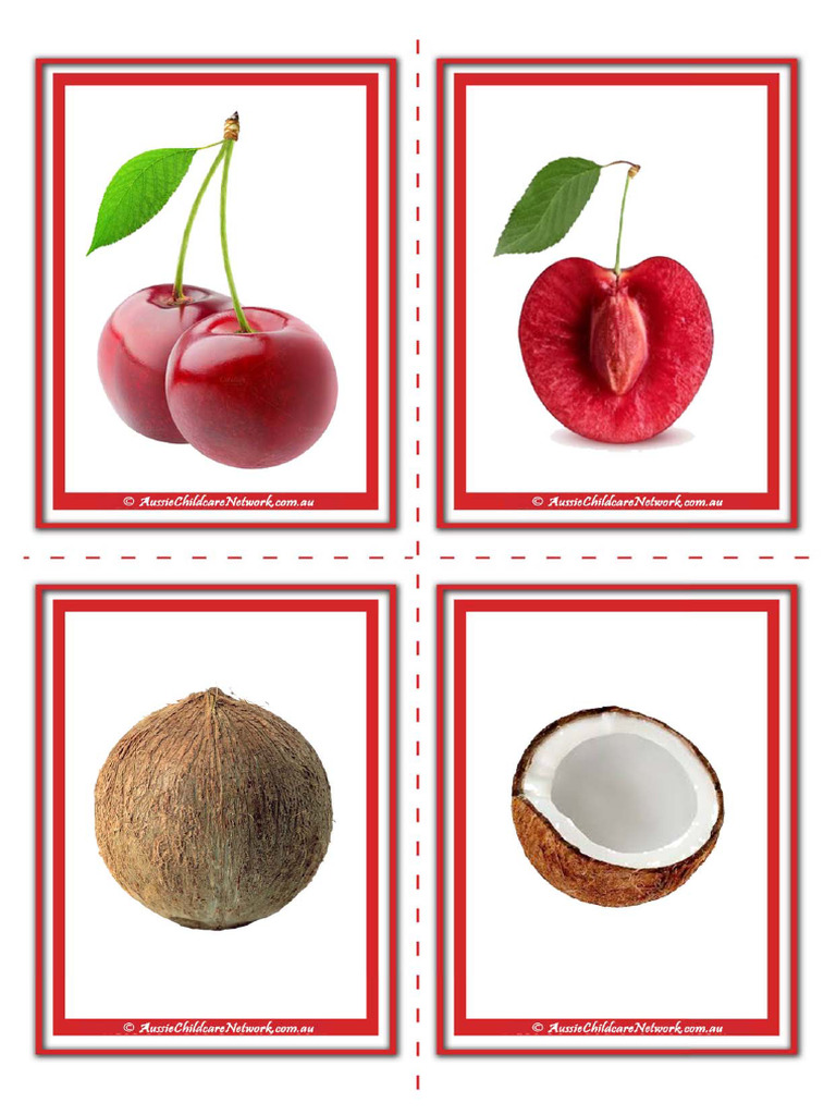 Fruit_Inside_and_Out_Flashcards_Set3 (1) | PDF