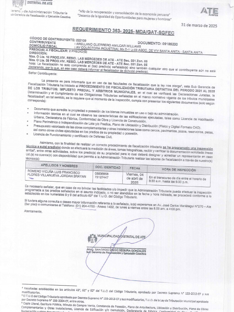 Requerimiento 363 2025 MDA CAT | PDF