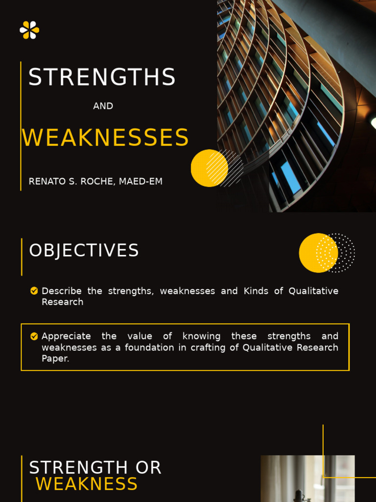 Strengths Weaknesses and Kinds of Qualitative | PDF | Qualitative ...