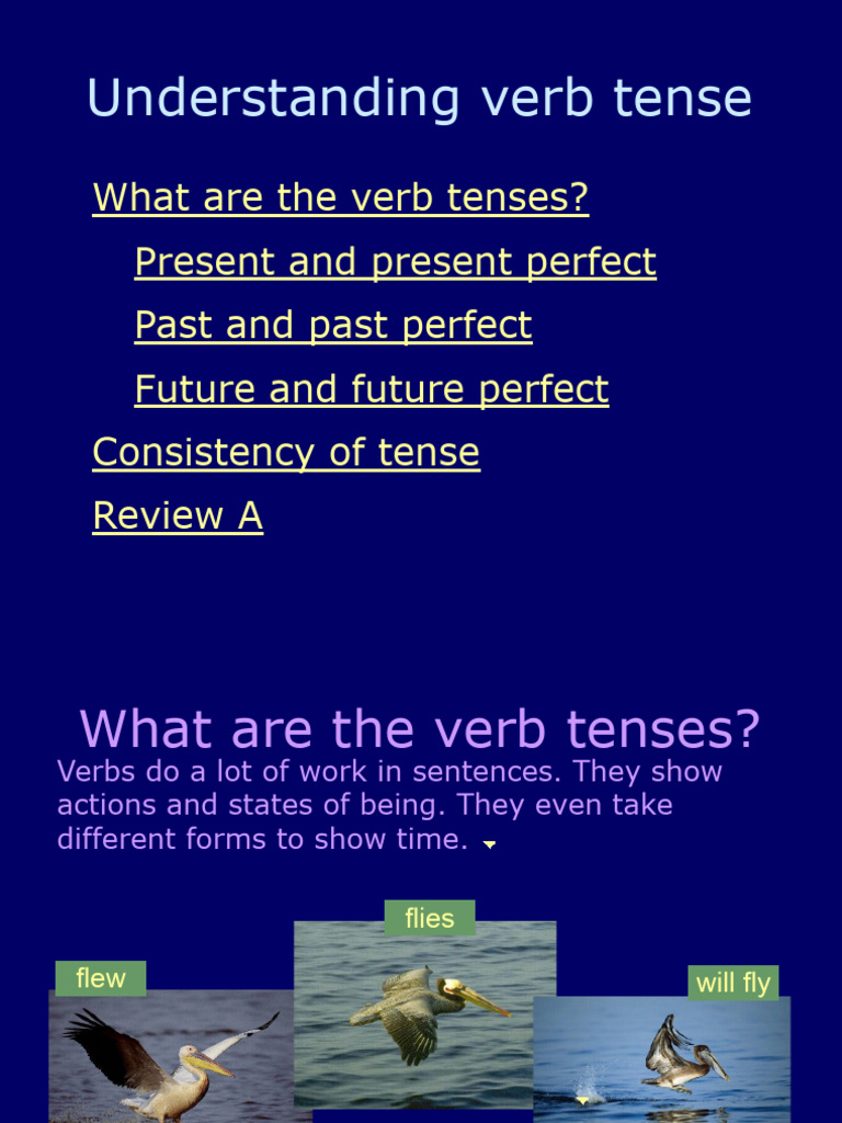 Understanding Verb Tense | PDF | Grammatical Tense | Perfect (Grammar)