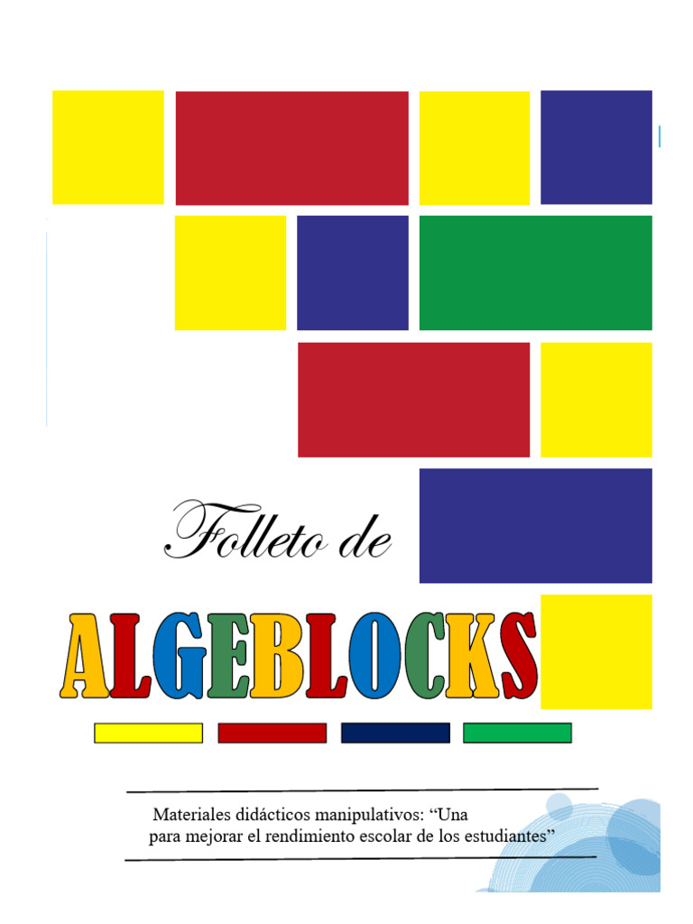 Folleto de Algeblocks | PDF | Álgebra abstracta | Aritmética