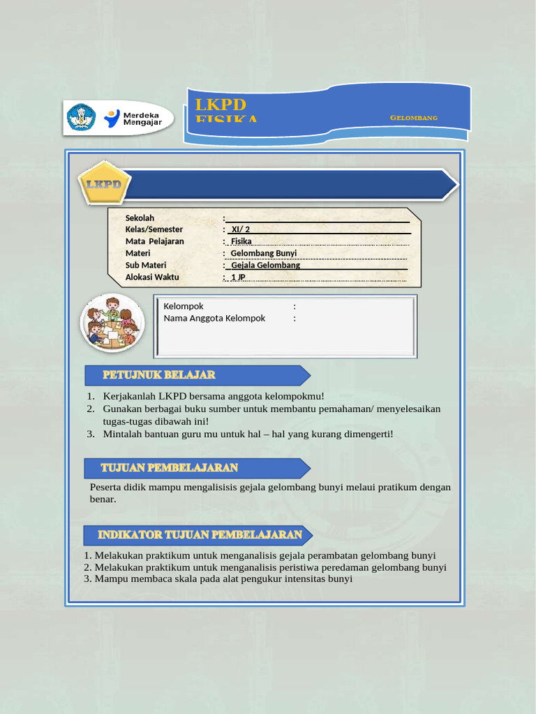 LKPD_GELOMBANG BUNYI | PDF