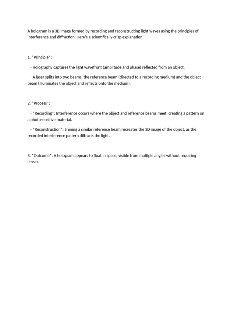 Hologram | PDF