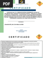 Modelo Certificado NR-18 | PDF