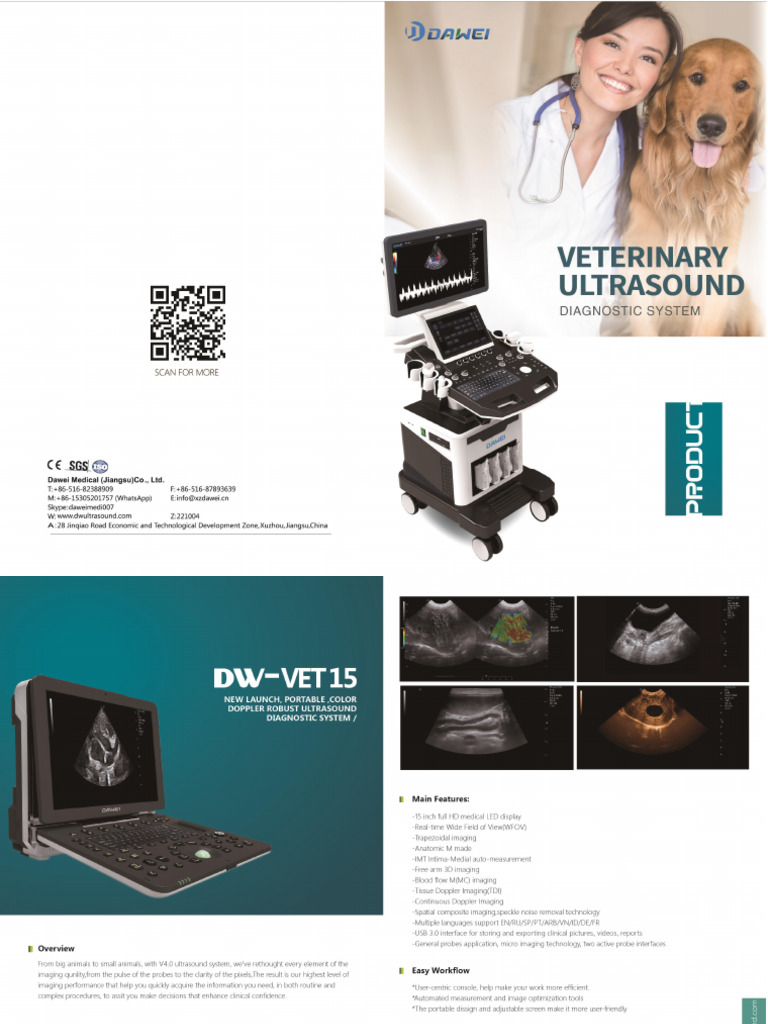 Catalogo de Dawei Veterinary Ultrasound | PDF