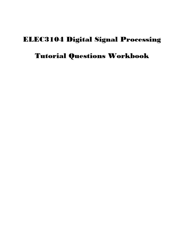 DSP Answers | PDF | Digital Signal Processing | Analog To Digital Converter