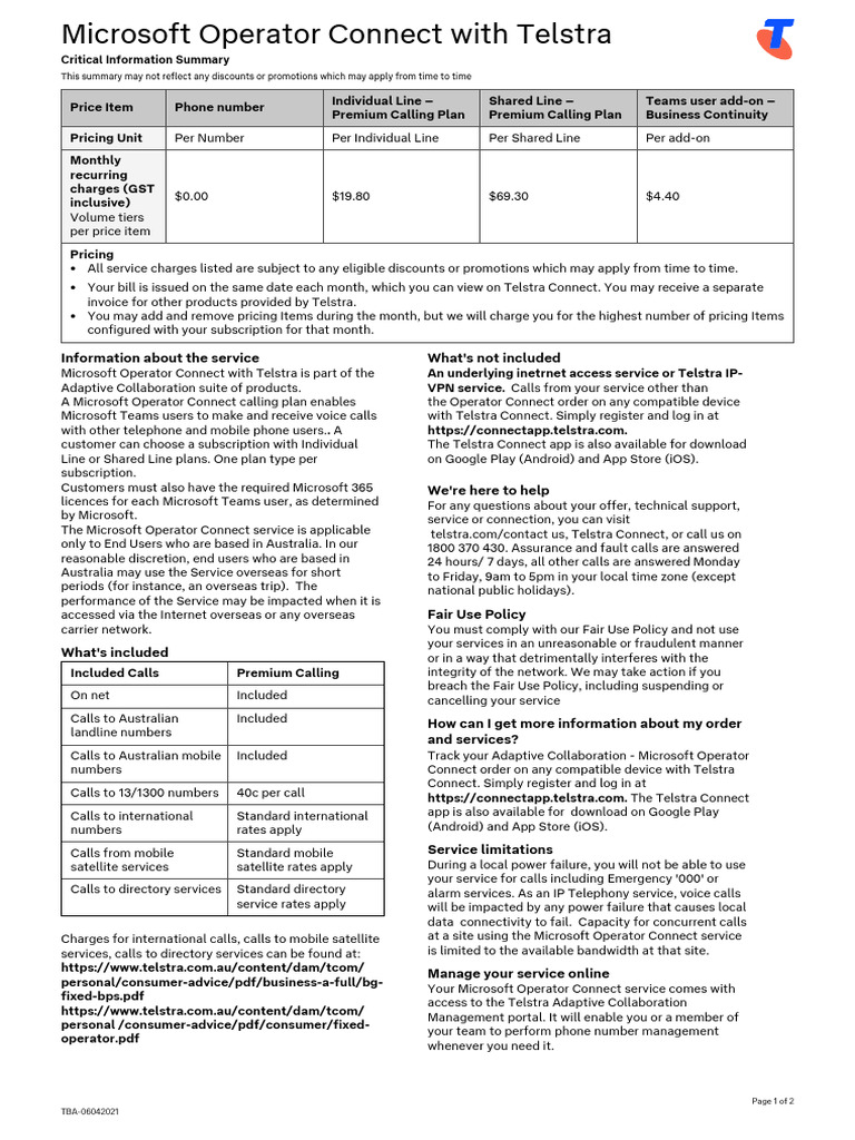 Microsoft Operator Connect With Telstra | PDF | Google Play | Mobile App