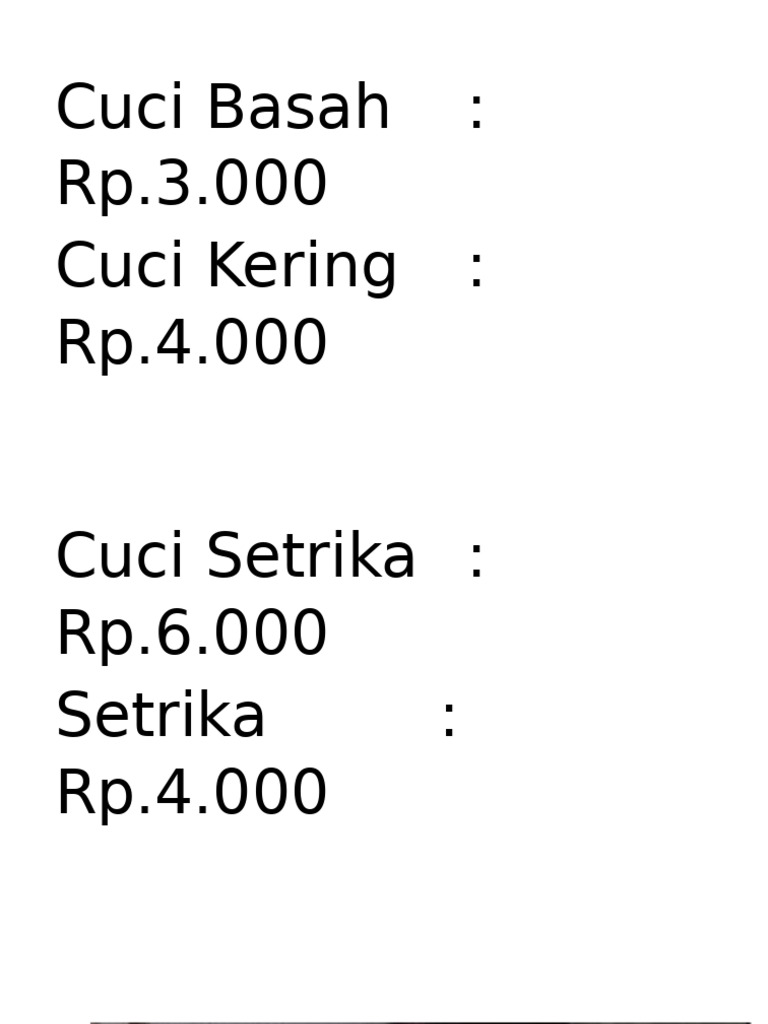 Cuci Basah | PDF
