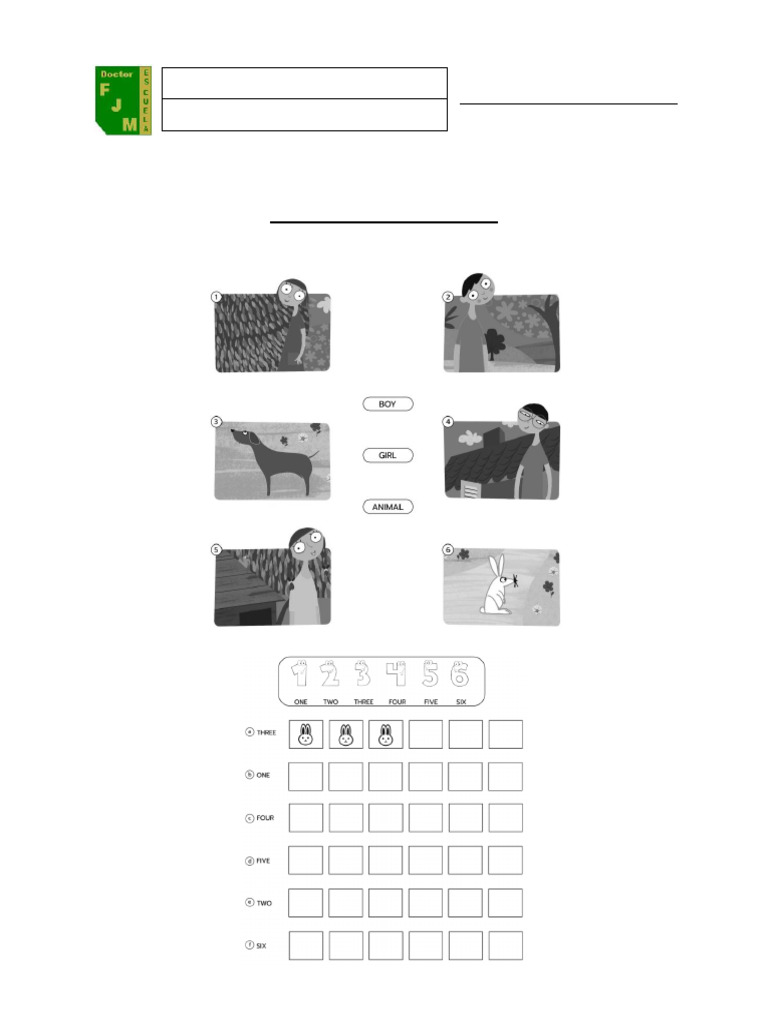 1st Grade First Term Exam | PDF