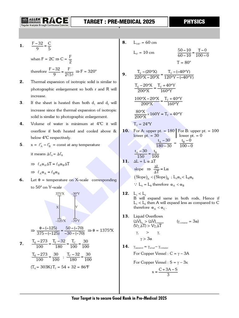 Thermal Physics - Thermal Expansion - Calorimetry - Heat Transfer - KTG ...