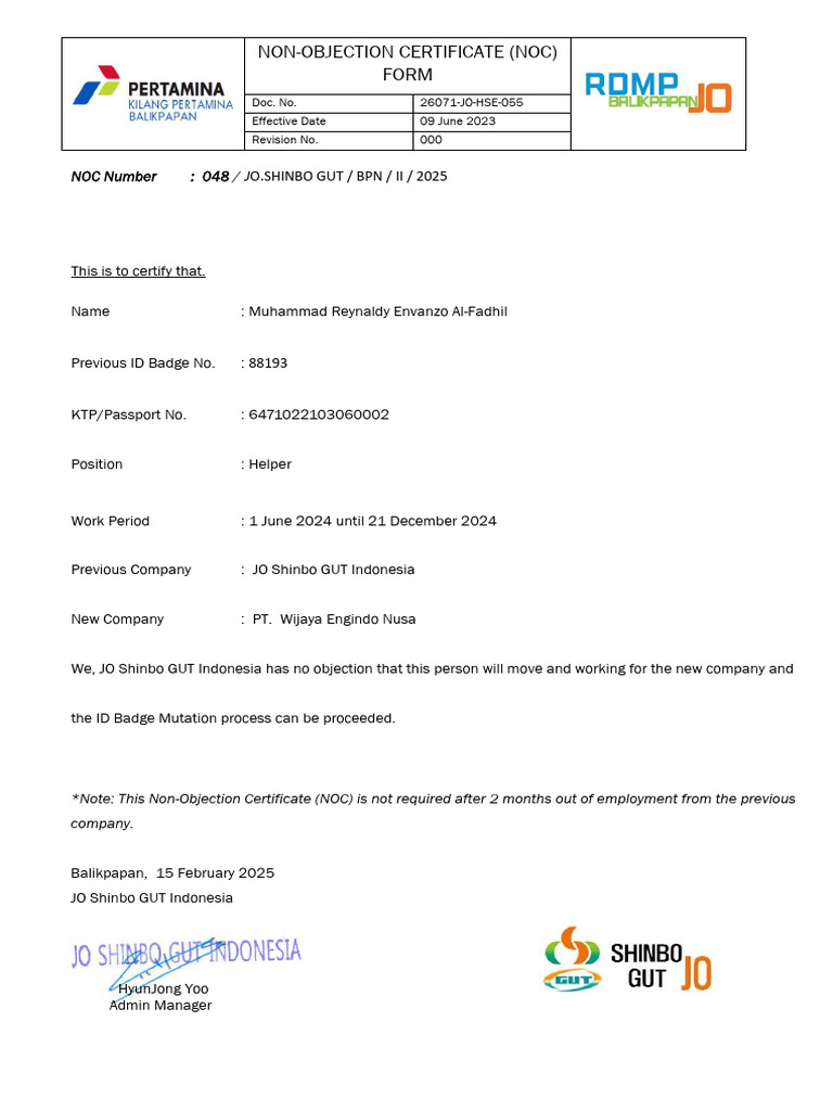 Noc - M Reynaldy Envanzo | PDF