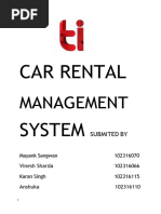 Car Rental Management System ER Diagram | PDF | Database Design | Databases