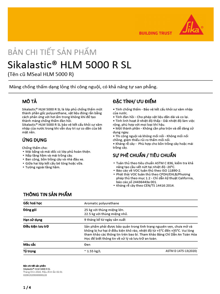 Sikalastic HLM 5000rsl | PDF