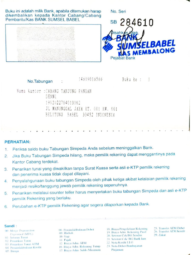 Bank Sumsel Deni | PDF