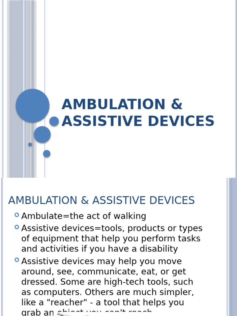 ASSISTIVE DEVICES SL | PDF | Foot