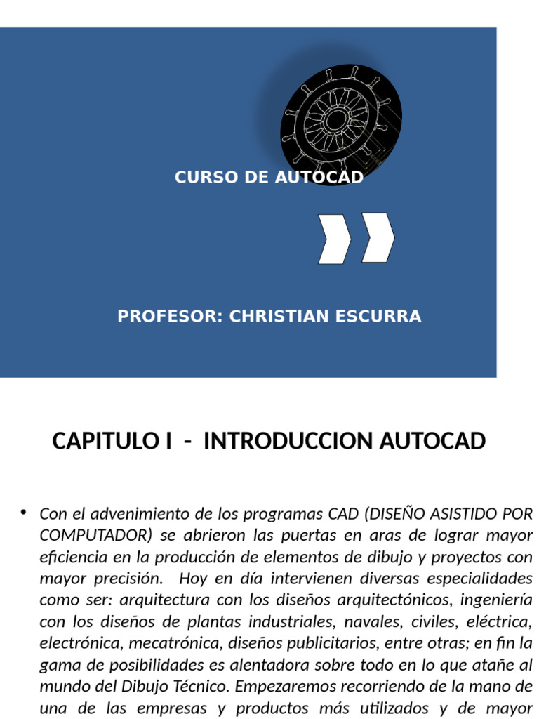 Presentacion 1 Autocad | PDF | Cad automático | Diseño asistido por ordenador