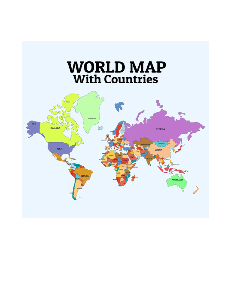 Printable World Map With Countriesn - 6546.jpg | PDF