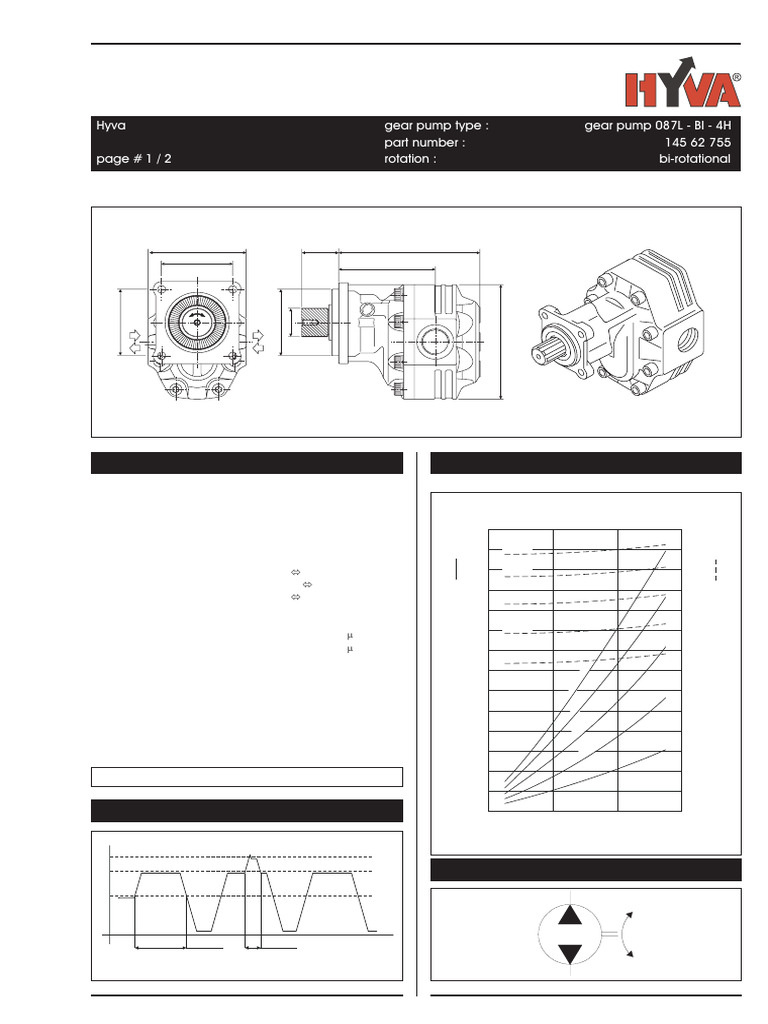 Hyva_Gear Pumps_External gear type | PDF | Pump | Gear