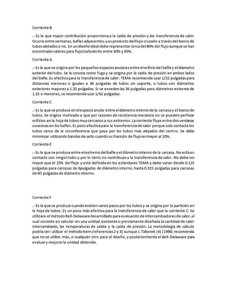 Bell Delaware | PDF | Transferencia de calor | Calor