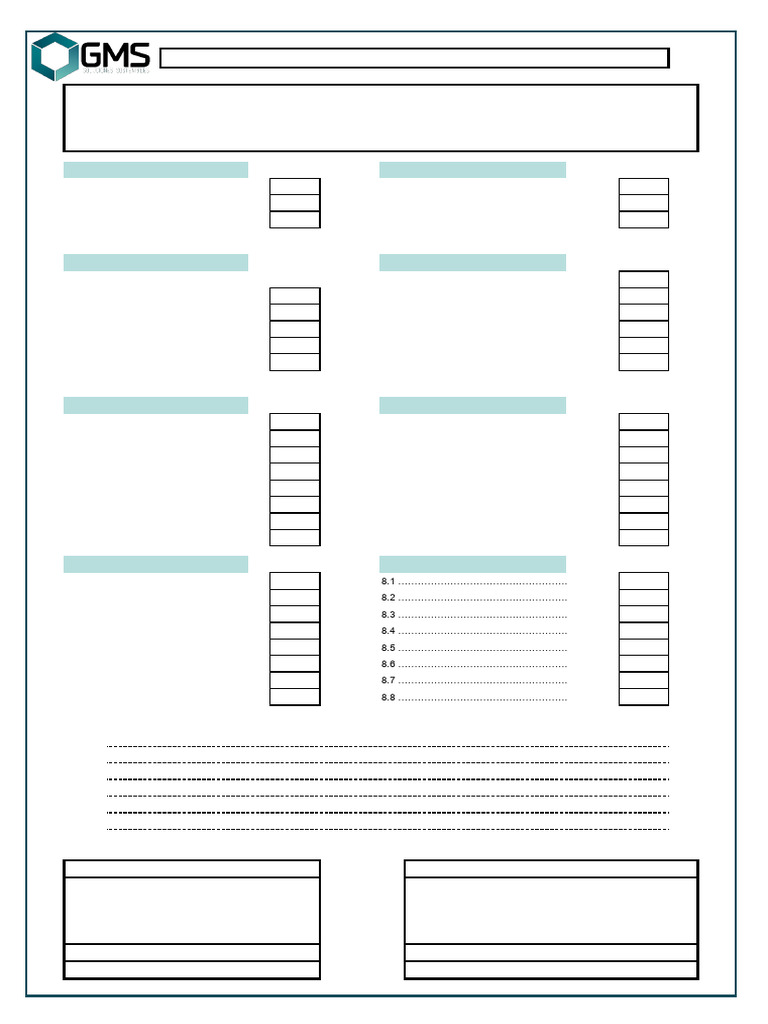 Check List GMS | PDF