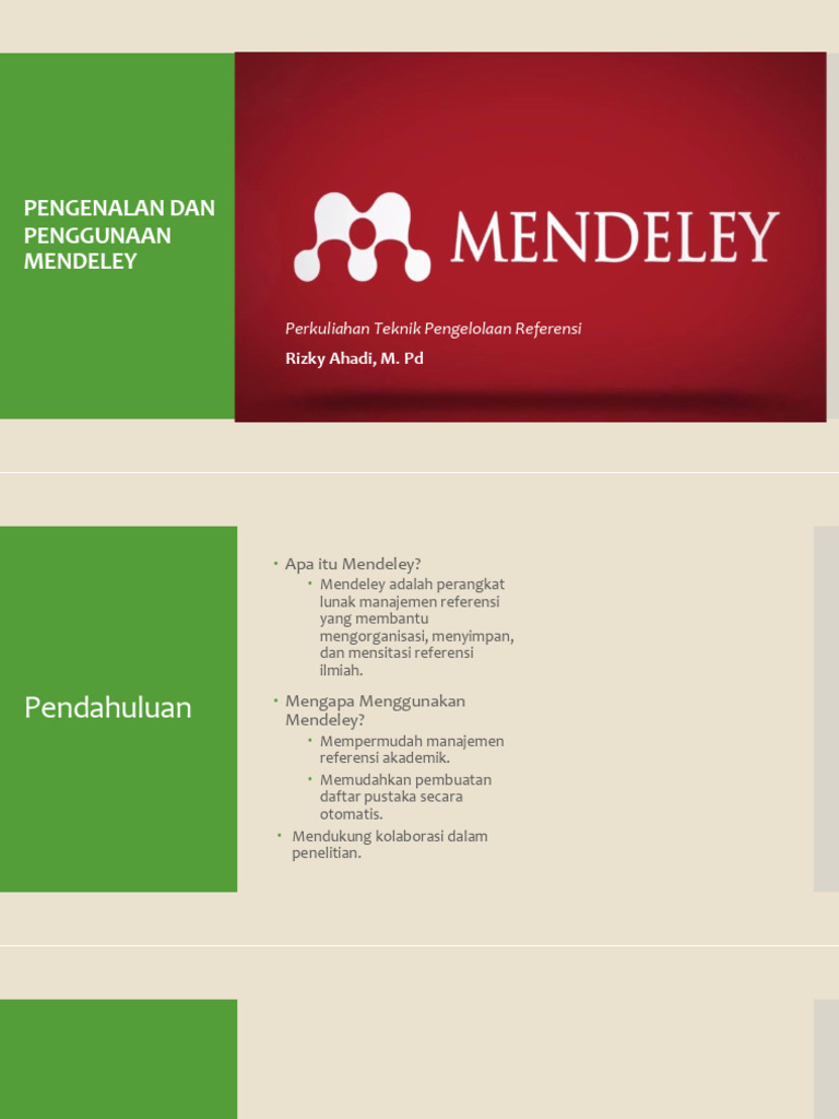 Pengenalan Identifiers Mendeley | PDF