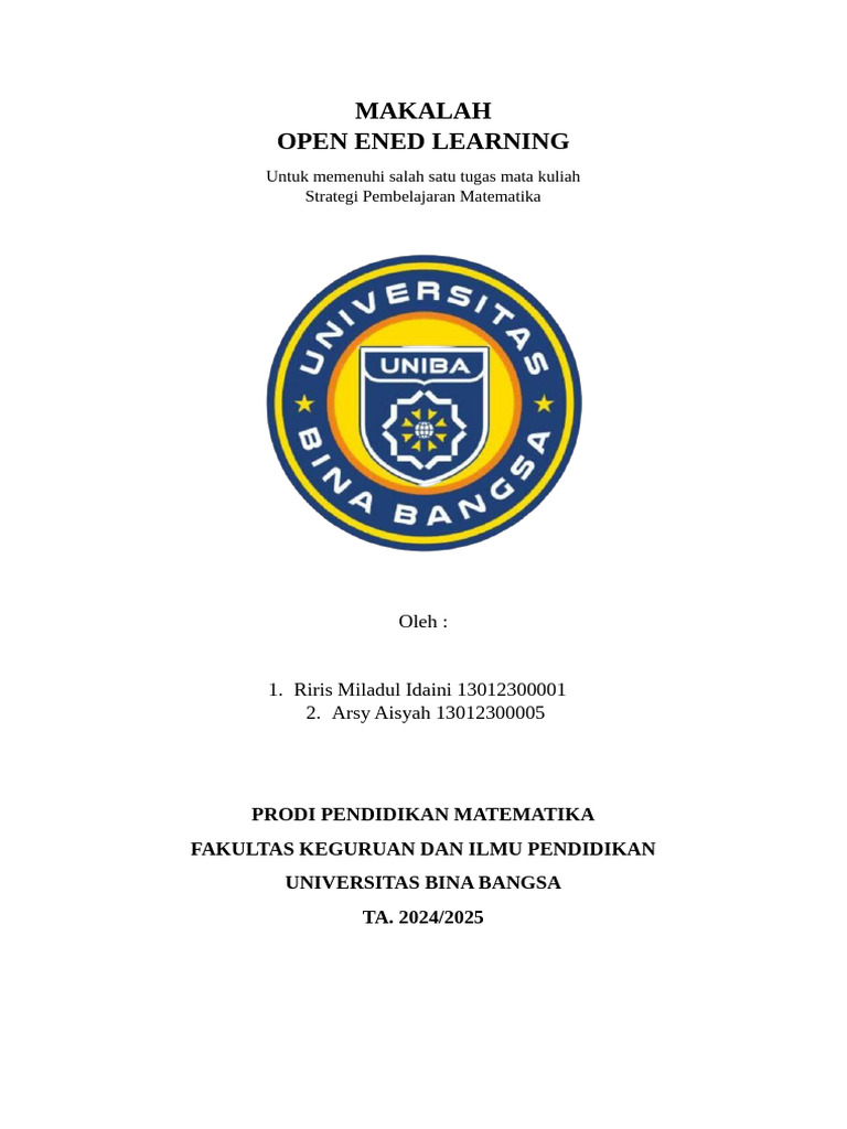 Open Ended Learning | PDF