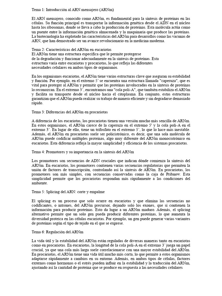 expo | PDF | Messenger Rna | Rna Splicing