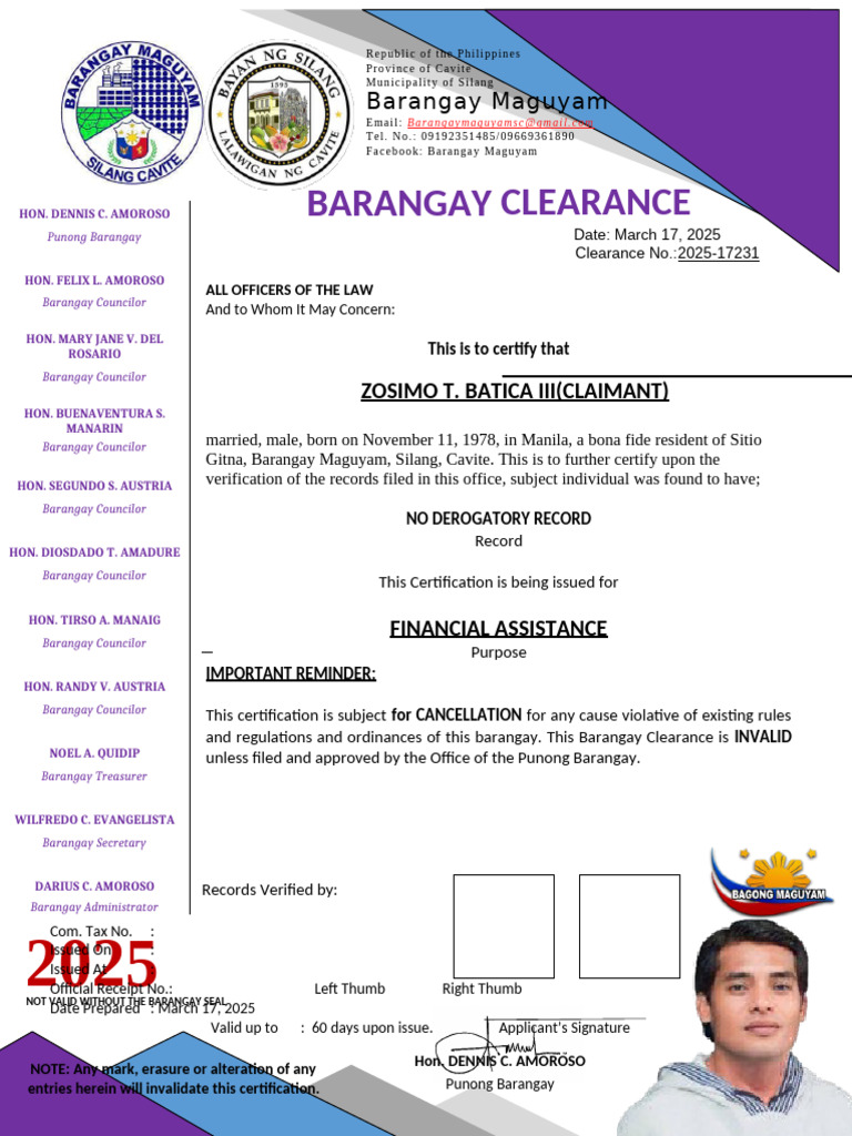 Zosimo T. Batica Iii (Claimant) | PDF