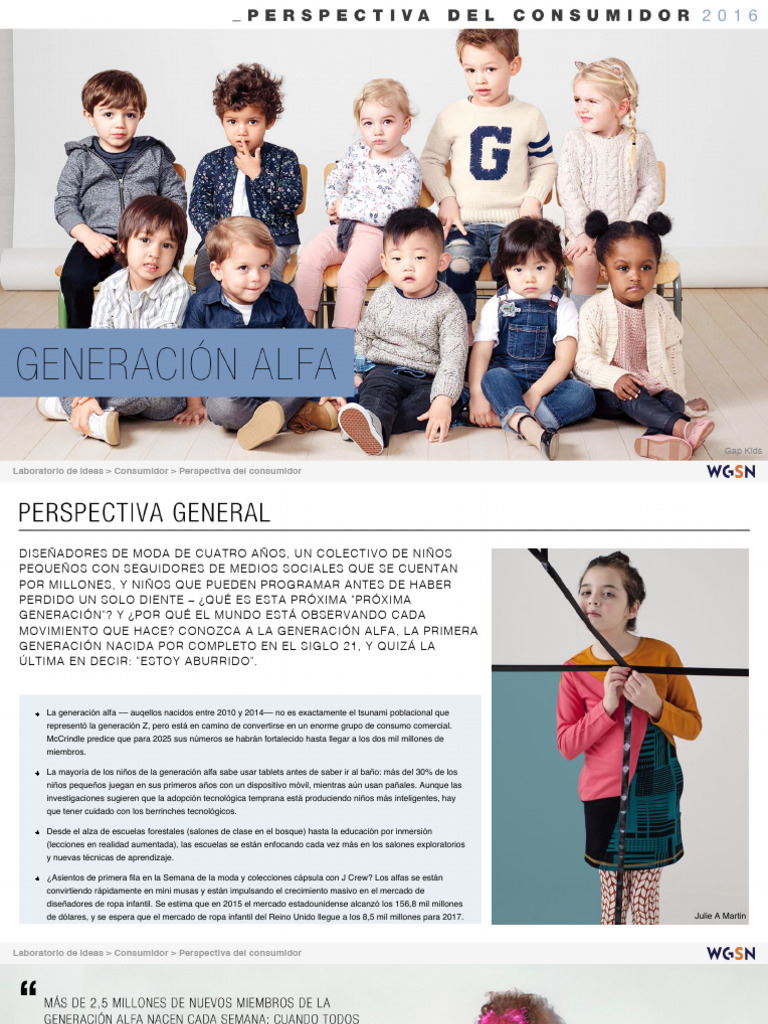 Generación Alfa: Nuevas Tendencias Infantiles | PDF | Juguetes | Tableta