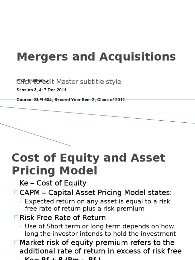 Calculating Cost of Equity, Capital Asset Pricing Model, and Weighted ... Calculating Cost of Equity, Capital Asset Pricing Model, and Weighted ...